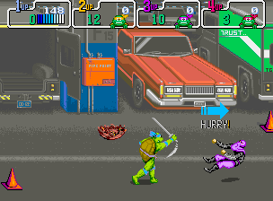 Screenshot of Teenage Mutant Ninja Turtles (Arcade, 1989) - MobyGames