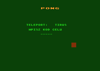 Screenshot of Pong (Atari 8-bit, 1992) - MobyGames