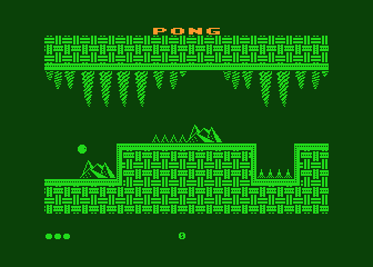 Screenshot of Pong (Atari 8-bit, 1992) - MobyGames