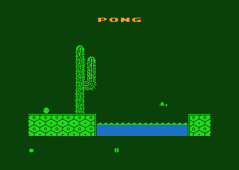 Screenshot of Pong (Atari 8-bit, 1992) - MobyGames