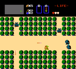 Screenshot of The Legend of Zelda (NES, 1986) - MobyGames