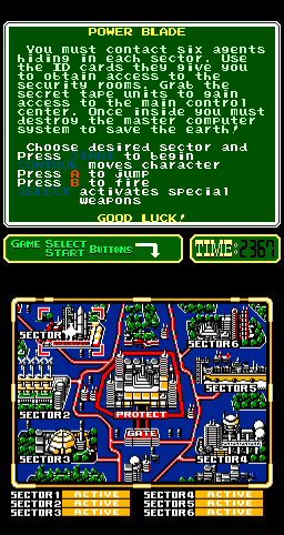 Screenshot of Power Blade (Arcade, 1991) - MobyGames