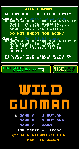 Wild Gunman screenshots - MobyGames