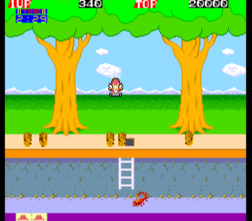 Screenshot of Pitfall II: Lost Caverns (Arcade, 1985) - MobyGames