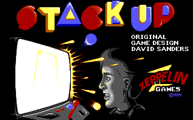 Screenshot of Stack Up (DOS, 1991) - MobyGames
