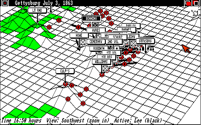 Screenshot of UMS: The Universal Military Simulator (Amiga, 1987 ...