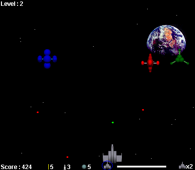 Screenshot of Alien Invasion (Browser, 1999) - MobyGames