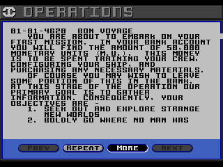 Screenshot of Starflight (Genesis, 1986) - MobyGames