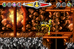 Screenshot of Saban's Power Rangers: Time Force (Game Boy Advance, 2001 ...