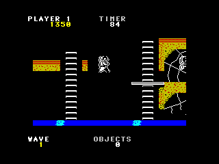 Screenshot of Peter Pack Rat (ZX Spectrum, 1985) - MobyGames