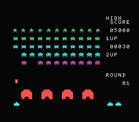 Screenshot of Space Invaders (MSX, 1978) - MobyGames