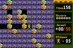 Screenshot of Boulder Dash EX (Game Boy Advance, 2002) - MobyGames