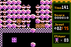 Screenshot of Boulder Dash EX (Game Boy Advance, 2002) - MobyGames