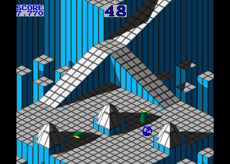 Screenshot of Marble Madness (Arcade, 1984) - MobyGames