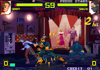 Screenshot of Shin Gōketsuji Ichizoku Tōkon: Matrimelee (Arcade, 2003 ...