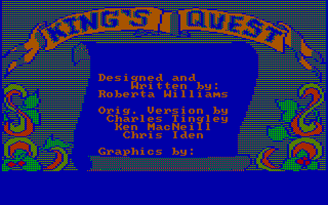 Screenshot of King's Quest (DOS, 1984) - MobyGames