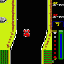 Screenshot of The Battle-Road (Arcade, 1984) - MobyGames