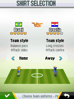 Screenshot of Real Football 2015 (J2ME, 2014) - MobyGames
