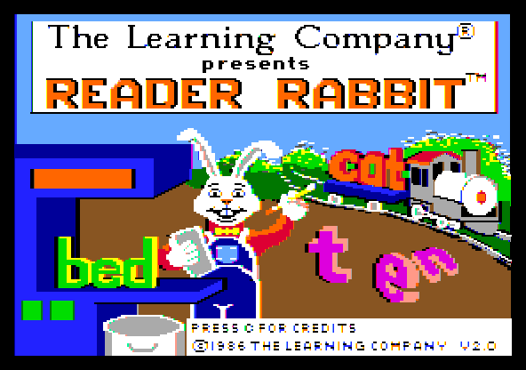 Screenshot of Reader Rabbit (Apple IIgs, 1984) - MobyGames
