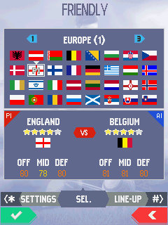 Screenshot of Real Football 2017 (J2ME, 2016) - MobyGames