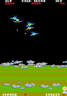 Screenshot of Exerion (Arcade, 1983) - MobyGames