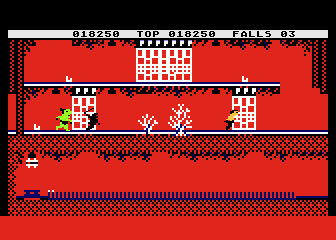 Screenshot of Bruce Lee (Atari 8-bit, 1984) - MobyGames