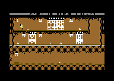 Screenshot of Bruce Lee (Commodore 64, 1984) - MobyGames