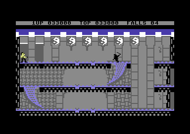 Screenshot of Bruce Lee (Commodore 64, 1984) - MobyGames