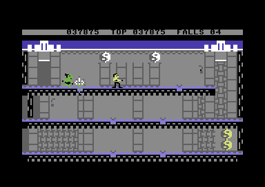 Screenshot of Bruce Lee (Commodore 64, 1984) - MobyGames
