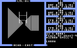 Screenshot of Exodus: Ultima III (Commodore 64, 1983) - MobyGames