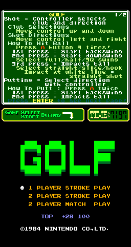 Golf screenshots - MobyGames
