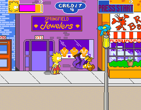 Screenshot of The Simpsons (Arcade, 1991) - MobyGames