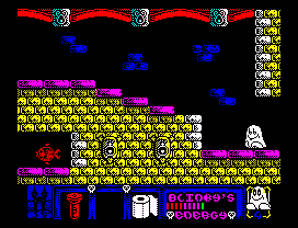 Screenshot of Blinkys Scary School (ZX Spectrum, 1990) - MobyGames