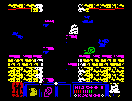 Screenshot of Blinkys Scary School (ZX Spectrum, 1990) - MobyGames