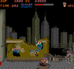 Screenshot of Trojan (Arcade, 1986) - MobyGames