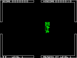 Screenshot of Airbase Invader (ZX Spectrum, 1984) - MobyGames