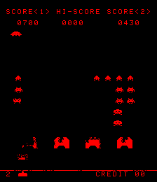 Screenshot of Space Invaders (Arcade, 1978) - MobyGames