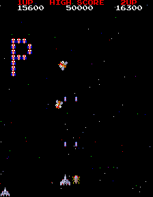 Screenshot of Gaplus (Arcade, 1984) - MobyGames