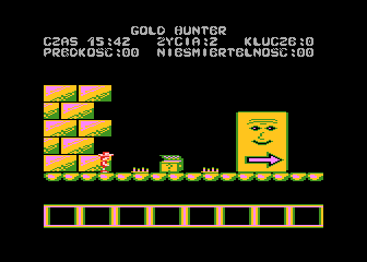 Screenshot of Gold Hunter (Atari 8-bit, 1992) - MobyGames