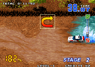 Screenshot of Neo Drift Out: New Technology (Arcade, 1996) - MobyGames