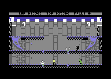 Screenshot of Bruce Lee (Commodore 64, 1984) - MobyGames