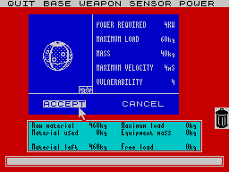 Screenshot of Mission Omega (ZX Spectrum, 1986) - MobyGames