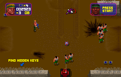 Screenshot of Total Carnage (Arcade, 1992) - MobyGames