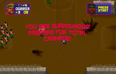 Screenshot of Total Carnage (Arcade, 1992) - MobyGames