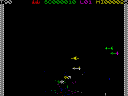 Screenshot of Arcadia (ZX Spectrum, 1982) - MobyGames
