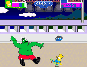 Screenshot of The Simpsons (Arcade, 1991) - MobyGames