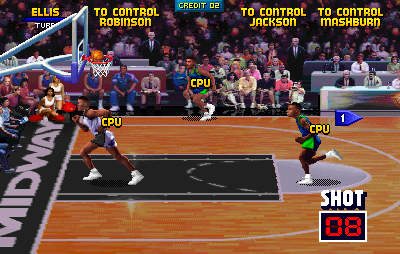 Screenshot of NBA Jam Tournament Edition (Arcade, 1994) - MobyGames