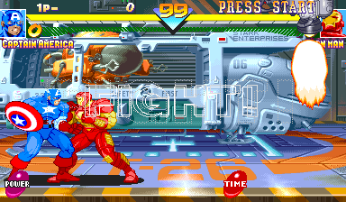 Screenshot of Marvel Super Heroes (Arcade, 1995) - MobyGames