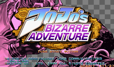 Screenshot of JoJo's Bizarre Adventure (Arcade, 1998) - MobyGames
