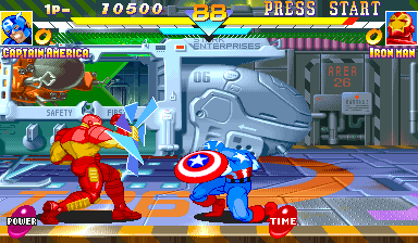 Screenshot of Marvel Super Heroes (Arcade, 1995) - MobyGames